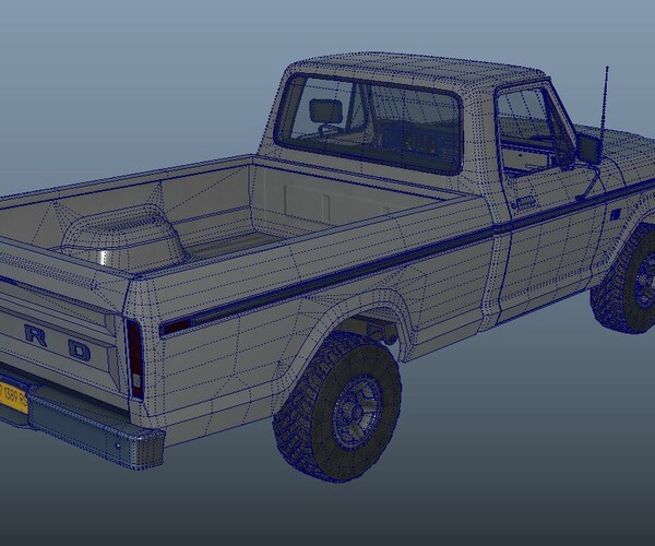 ArtStation - Ford F100 1976 New Grey | Game Assets