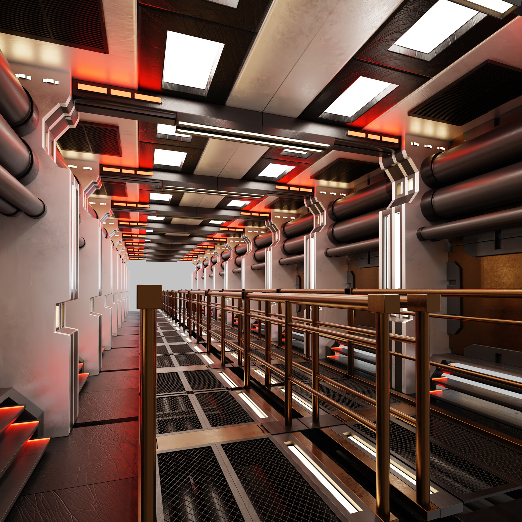 ArtStation - Sci Fi Corridor Set Of Five | Resources