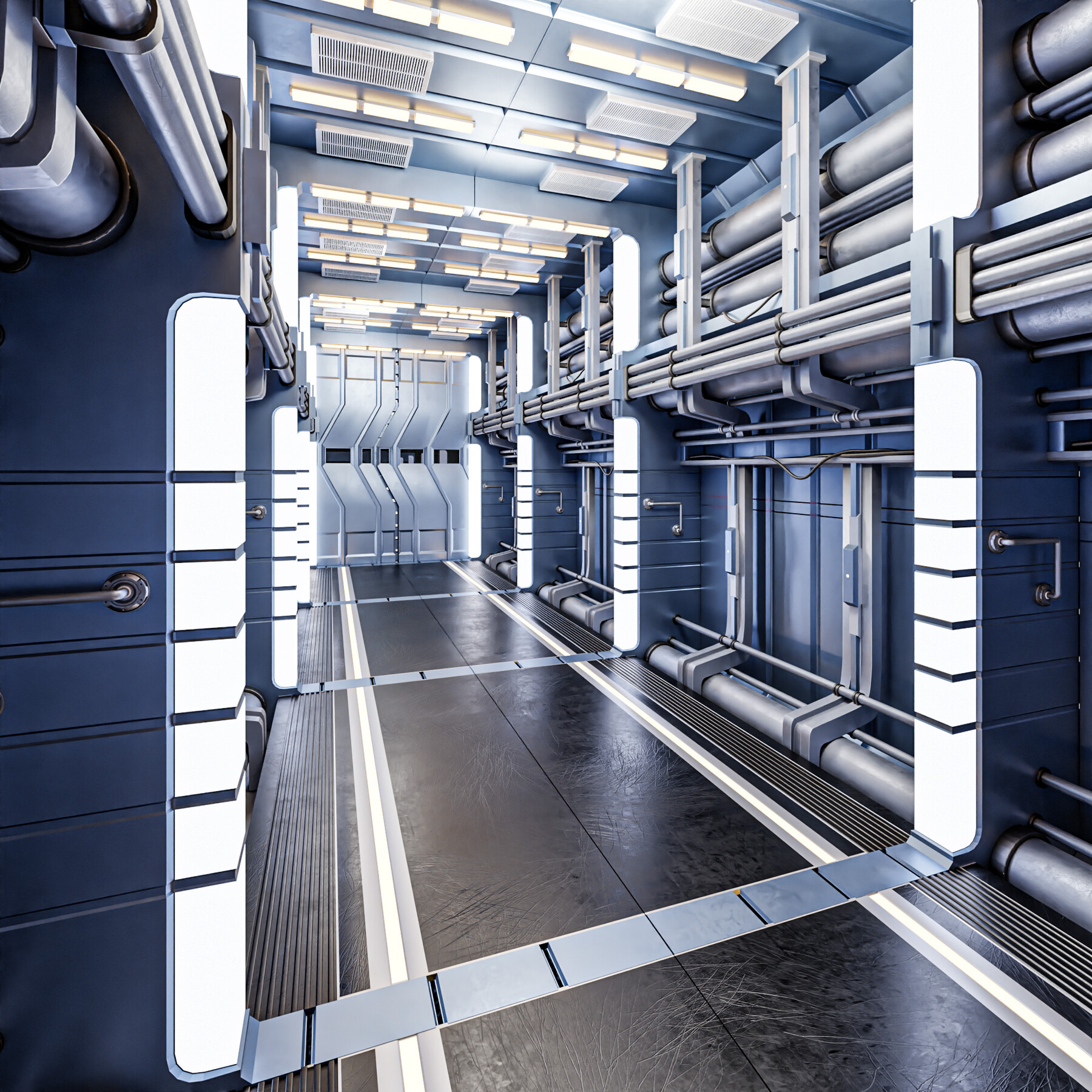 ArtStation - Sci Fi Corridor Set Of Five | Resources