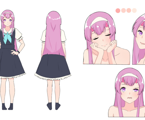 ArtStation - Nameless character (You can name her after buying this ...