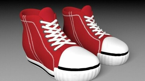 ArtStation - cartoon red shoes | Game Assets