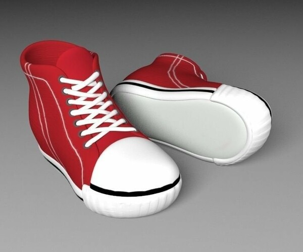 ArtStation - cartoon red shoes | Game Assets