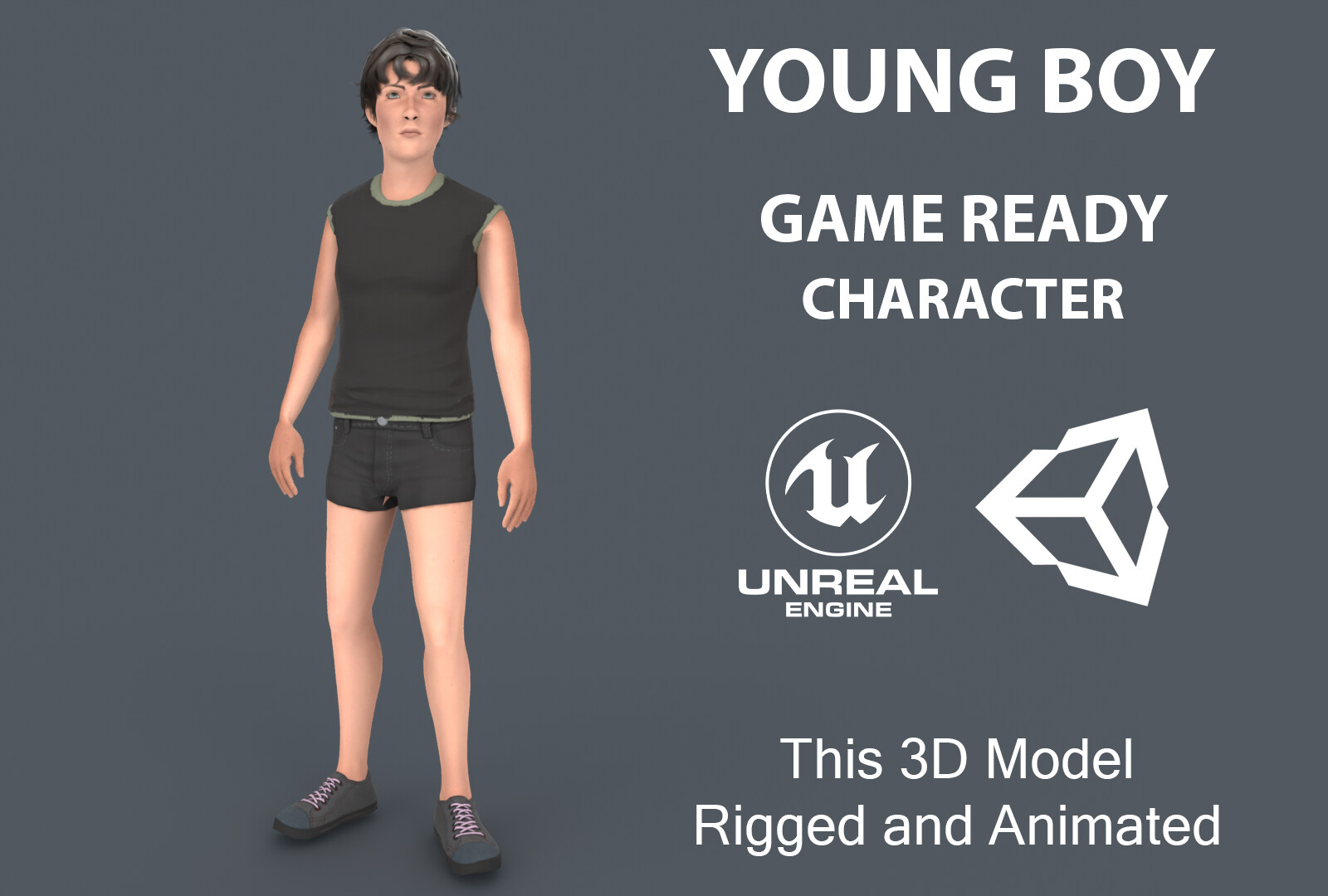 ArtStation - Young Boy | Game Assets