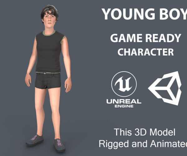 ArtStation - Young Boy | Game Assets