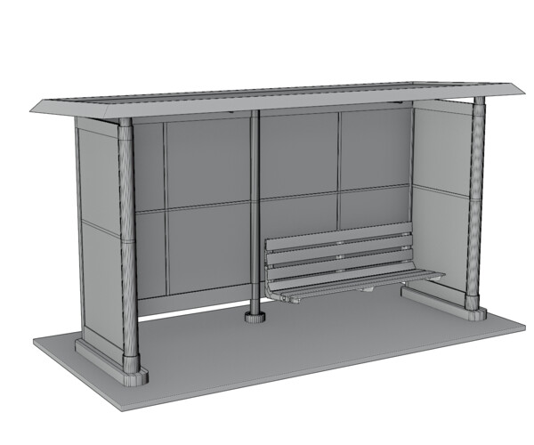 ArtStation - Bus stop | Resources