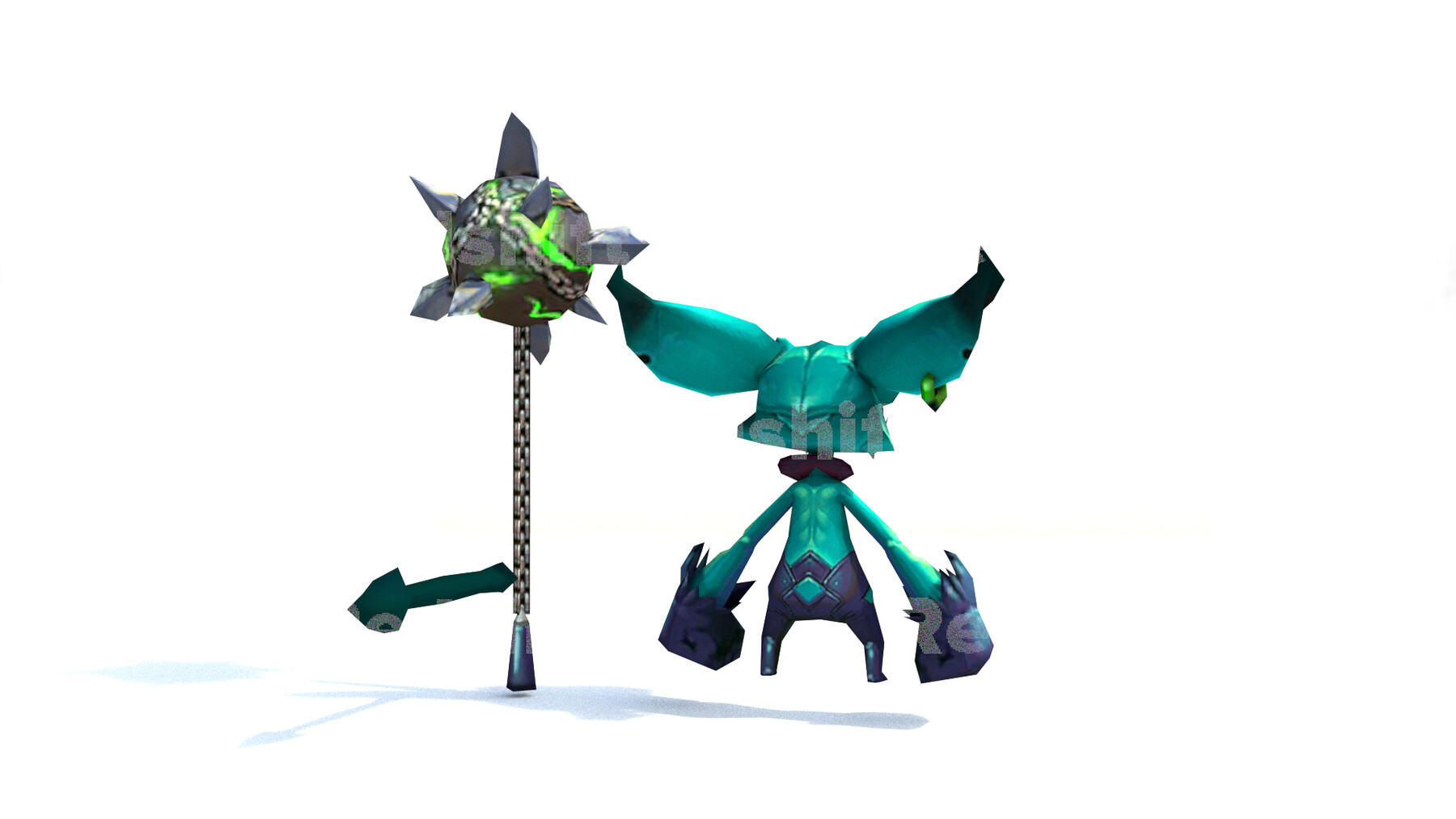 ArtStation - blue monster monster | Game Assets