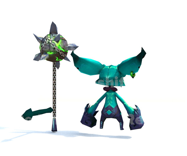 ArtStation - blue monster monster | Game Assets