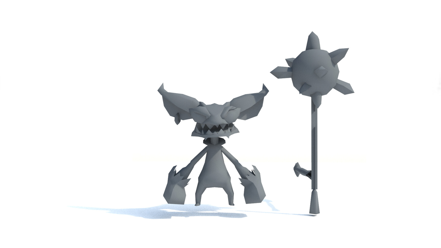 ArtStation - blue monster monster | Game Assets