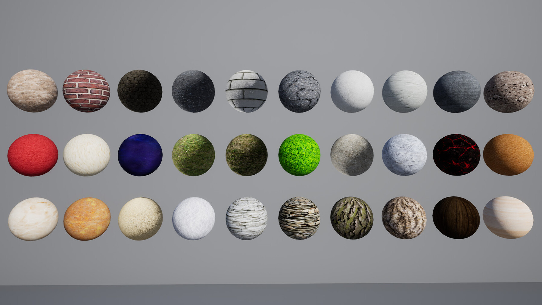 ArtStation - 30 Customizable PBR Materials | Game Assets