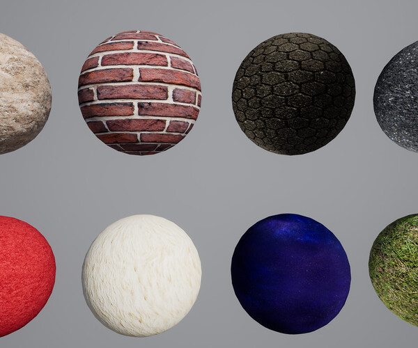 ArtStation - 30 Customizable PBR Materials | Game Assets
