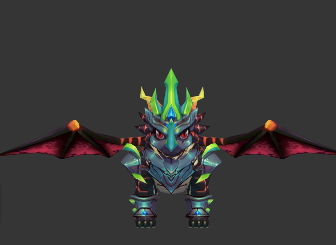 ArtStation - Q version of armour of dragon battle royal dragon monster ...