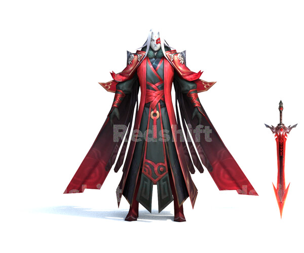 ArtStation - Blood magic guard inferno male role play role | Game Assets