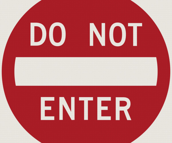 ArtStation - "Stop" & "Do Not Enter" Textures (PSD) | Game Assets