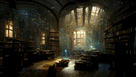 ArtStation - Old Enchanted Library | Artworks