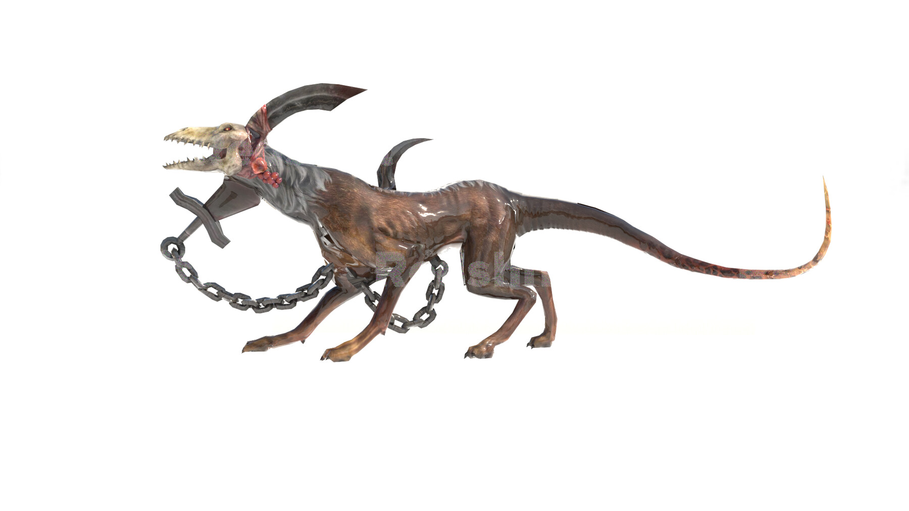 Artstation Hellhound Game Assets