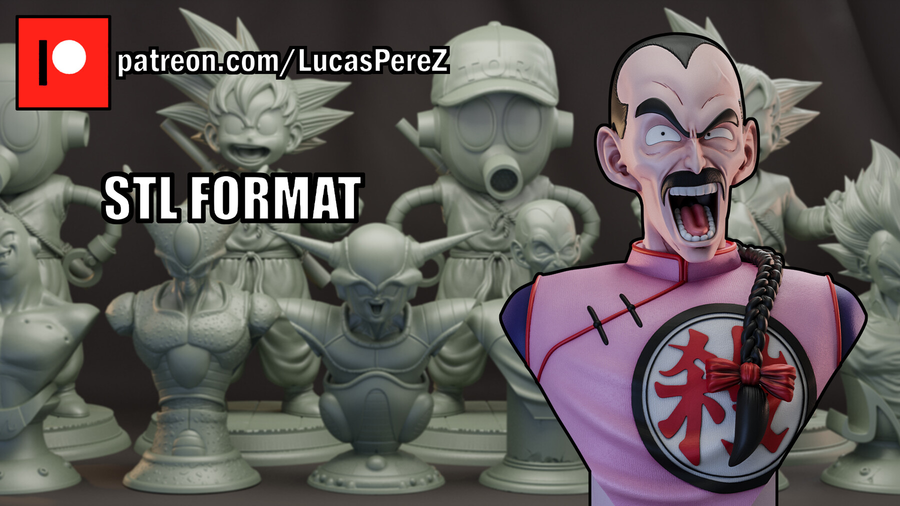 ArtStation - TAO PAI PAI 3D BUST - DRAGON BALL | Resources