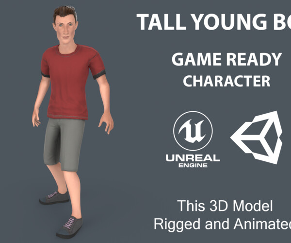 ArtStation - Tall Young Boy | Game Assets
