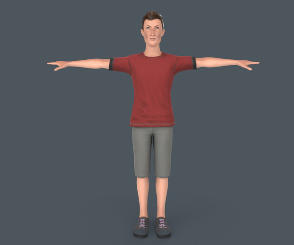 ArtStation - Tall Young Boy | Game Assets