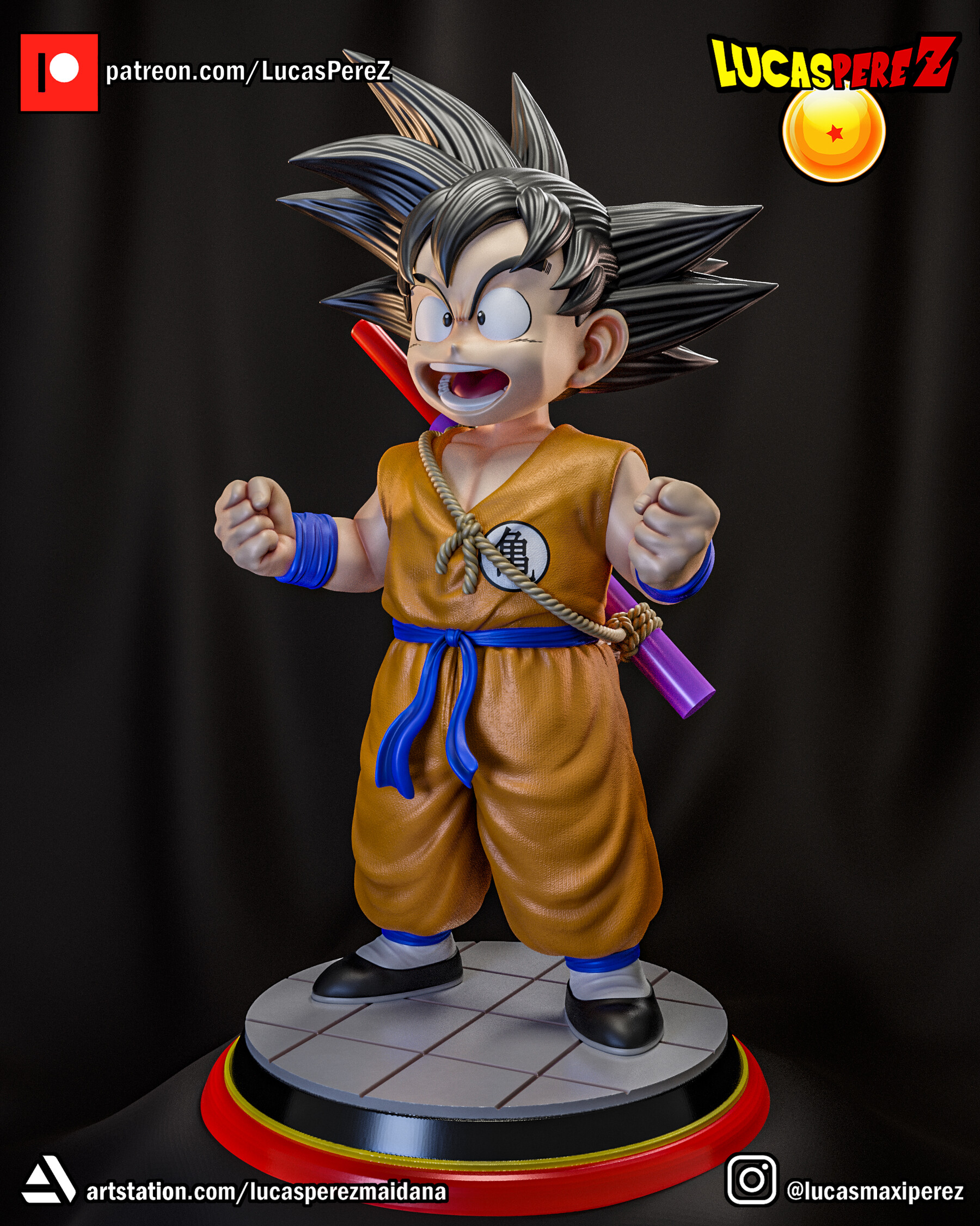 ArtStation - KID GOKU - DRAGON BALL | Resources