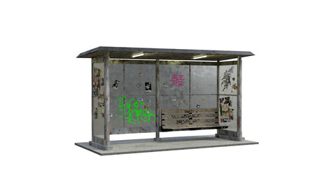 ArtStation - Old bus stop | Resources