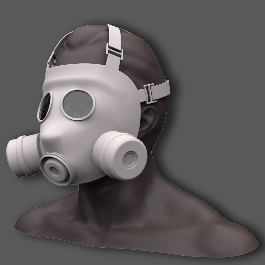 ArtStation - 14 Gas Mask Base Mesh | Resources