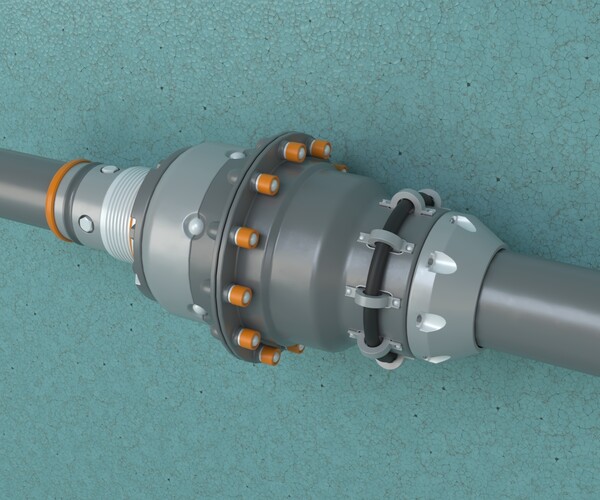 ArtStation - Wall Tube Mechanism Props 2 - 10 pieces | Resources