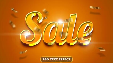 ArtStation - 3D Sale PSD fully editable text effect. Layer style PSD ...