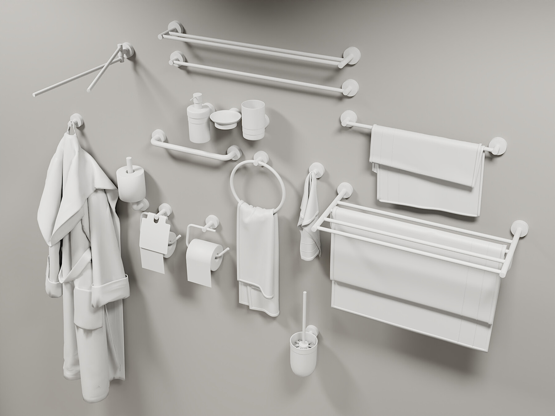 ArtStation - Luxury Bathroom Decoration Assets Set 1 | Resources