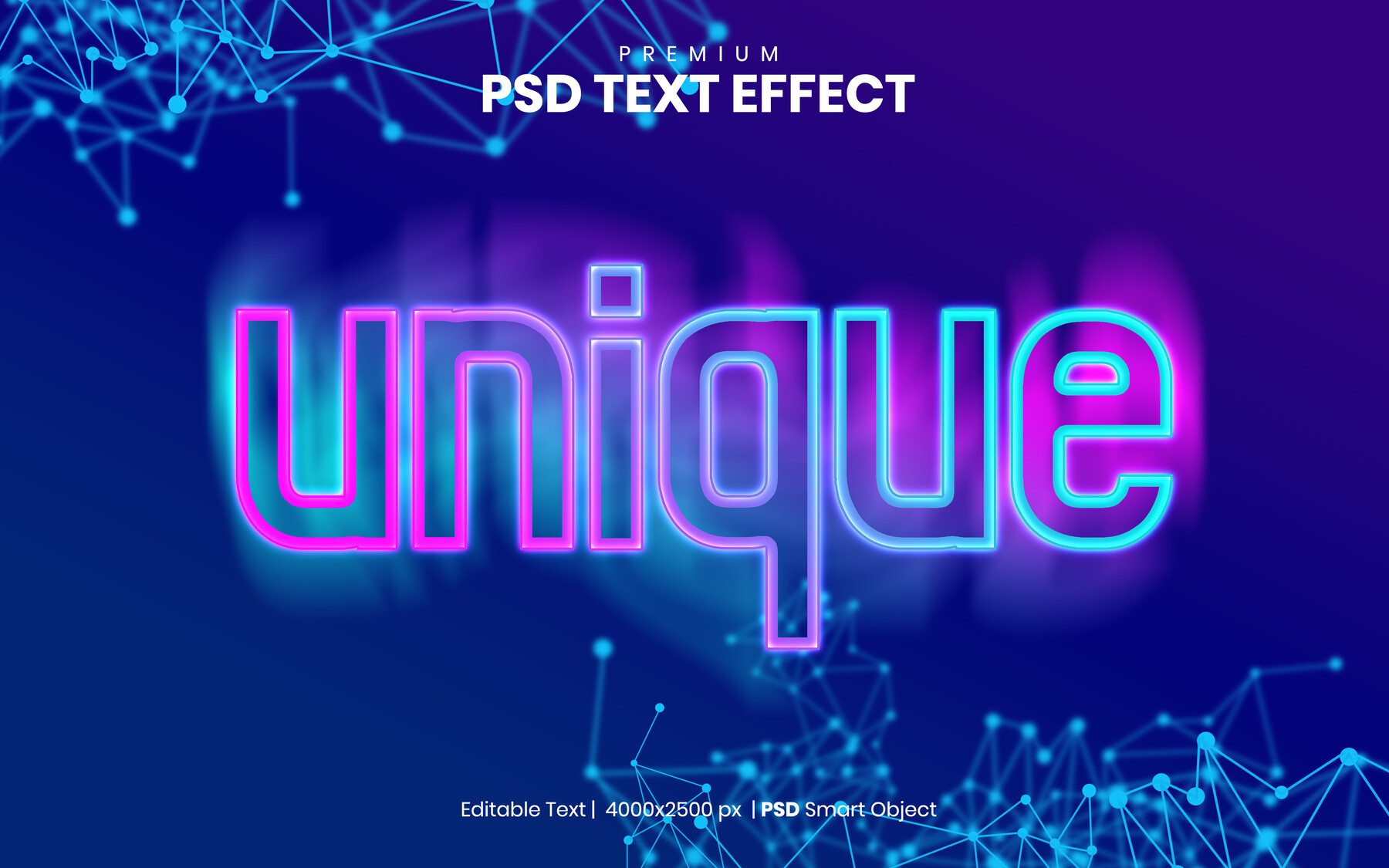 ArtStation - 3D Unique PSD fully editable text effect. Layer style PSD ...