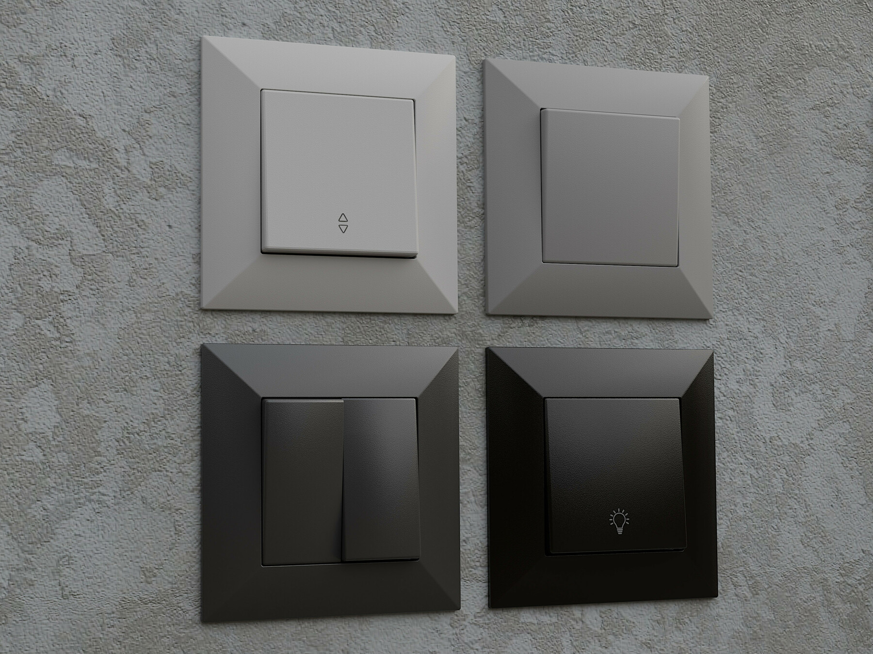 ArtStation - Luxury Electrical Switches Set 1 | Resources