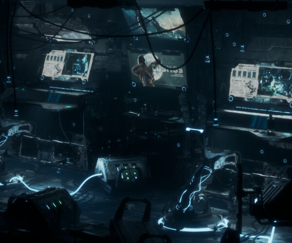 ArtStation - Sci-Fi Computer Station | Game Assets