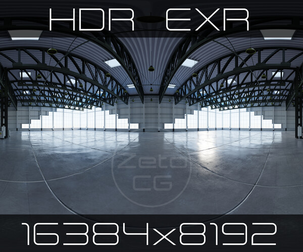 ArtStation - HDRI - Warehouse Interior 4 v2 - 16384x8192 | Resources