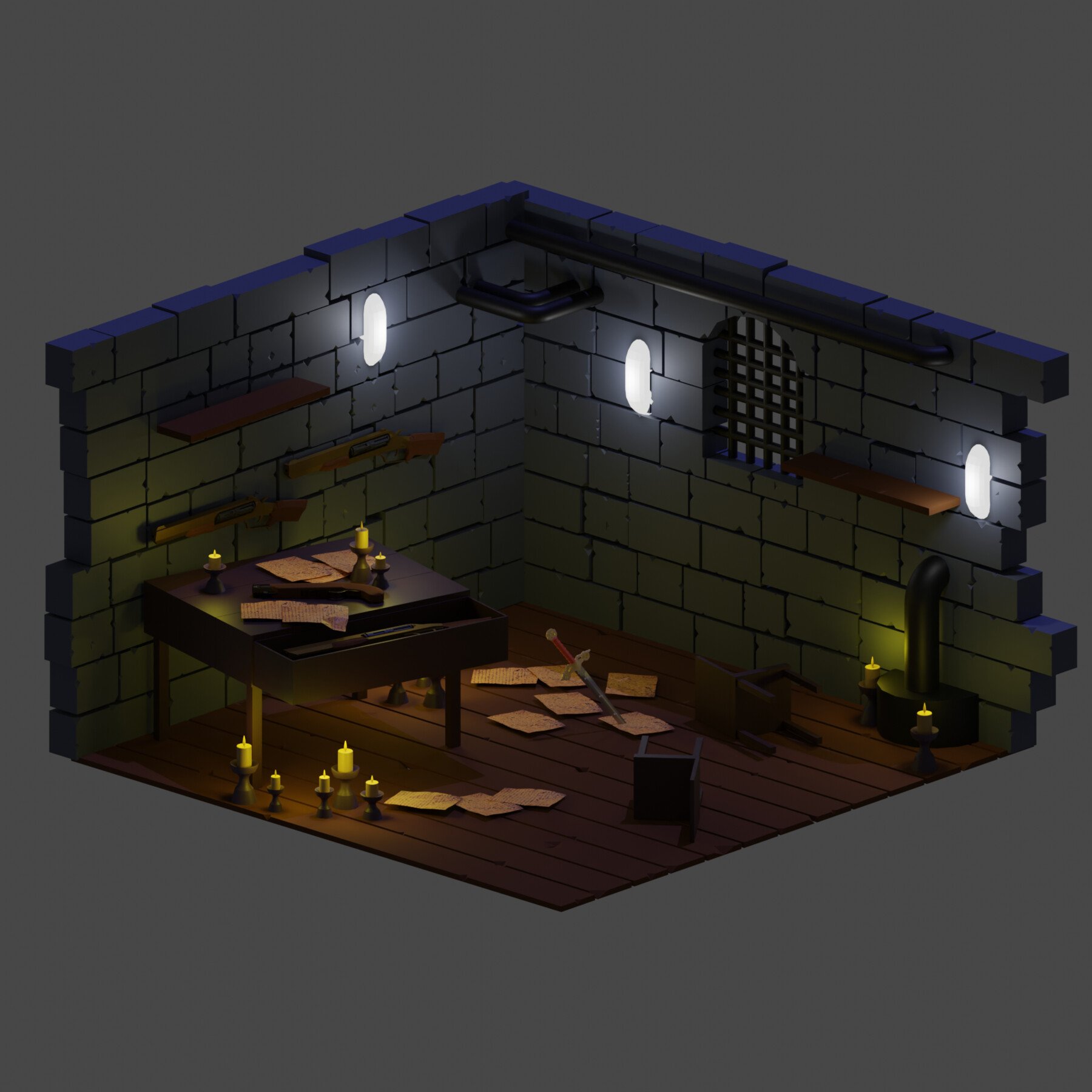 ArtStation - Steampunk Room | Resources