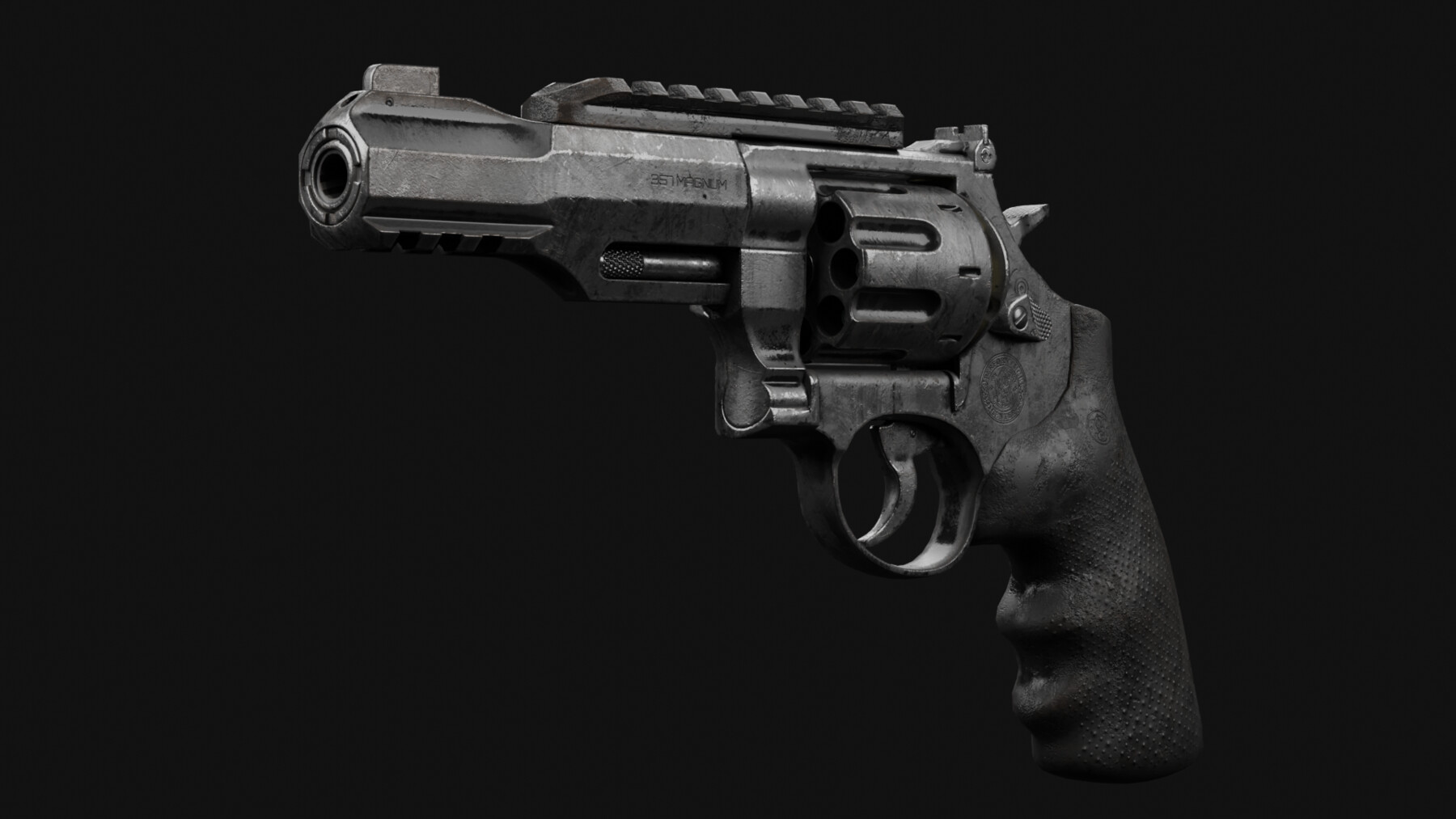 ArtStation - Game ready revolver | Game Assets