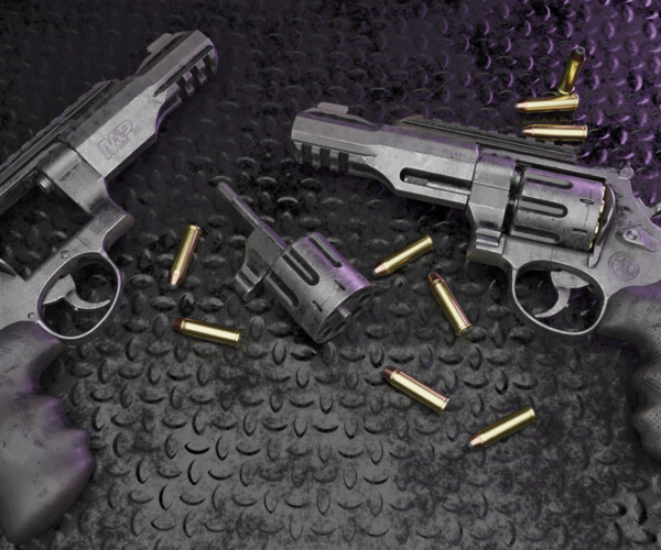 ArtStation - Game ready revolver | Game Assets