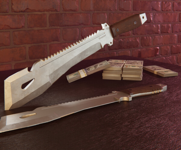 ArtStation - FREE Realistic Modern Machete with UV-unwrap Low-Poly ...