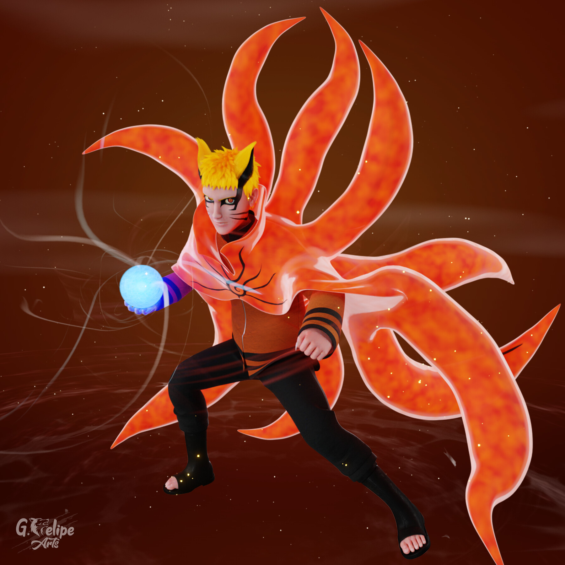 ArtStation - Naruto Baryon Mode | Resources