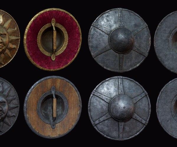 ArtStation - Buckler Shields | Game Assets