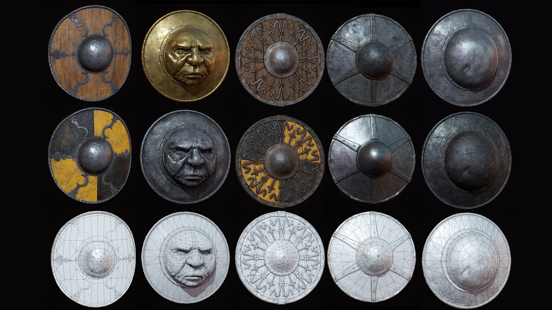 ArtStation - Buckler Shields | Game Assets