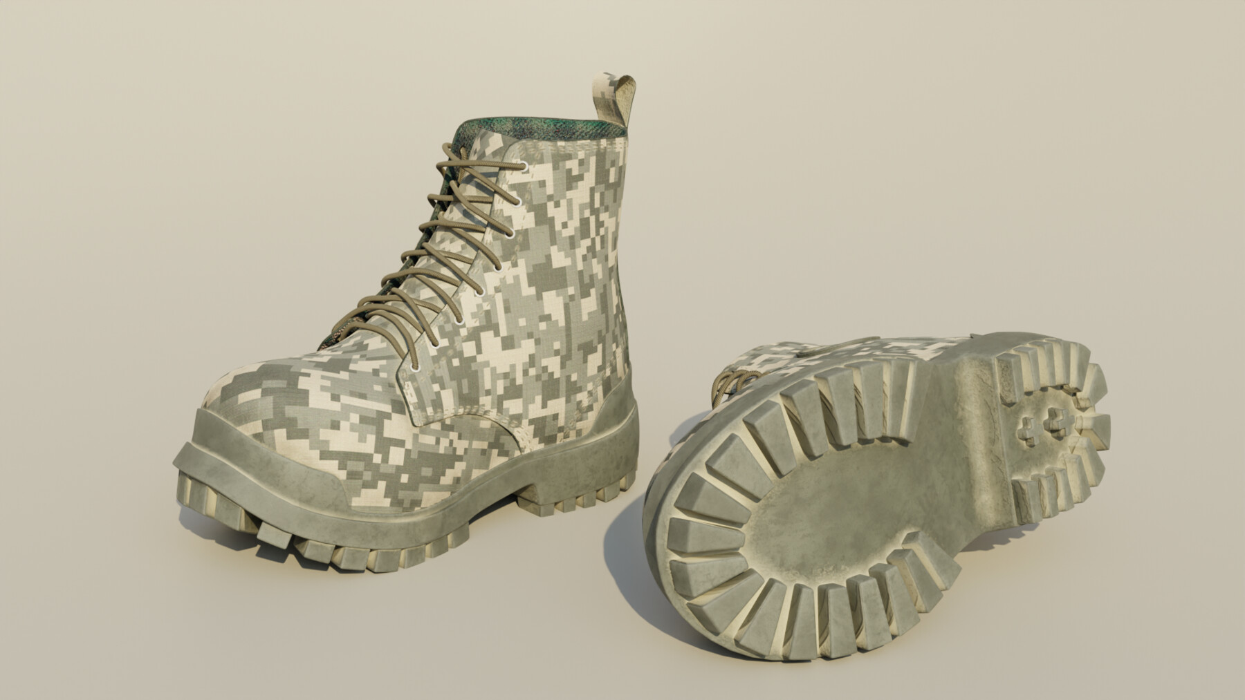 ArtStation - Military boots _ 3D model with PBR textures | Resources