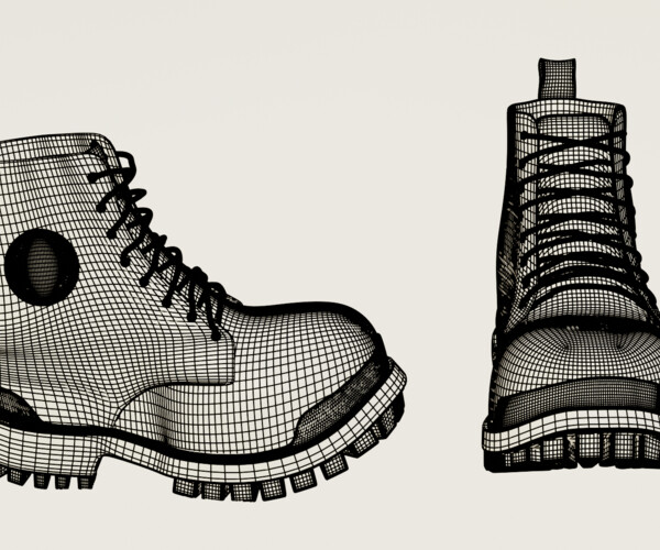 ArtStation - Military boots _ 3D model with PBR textures | Resources