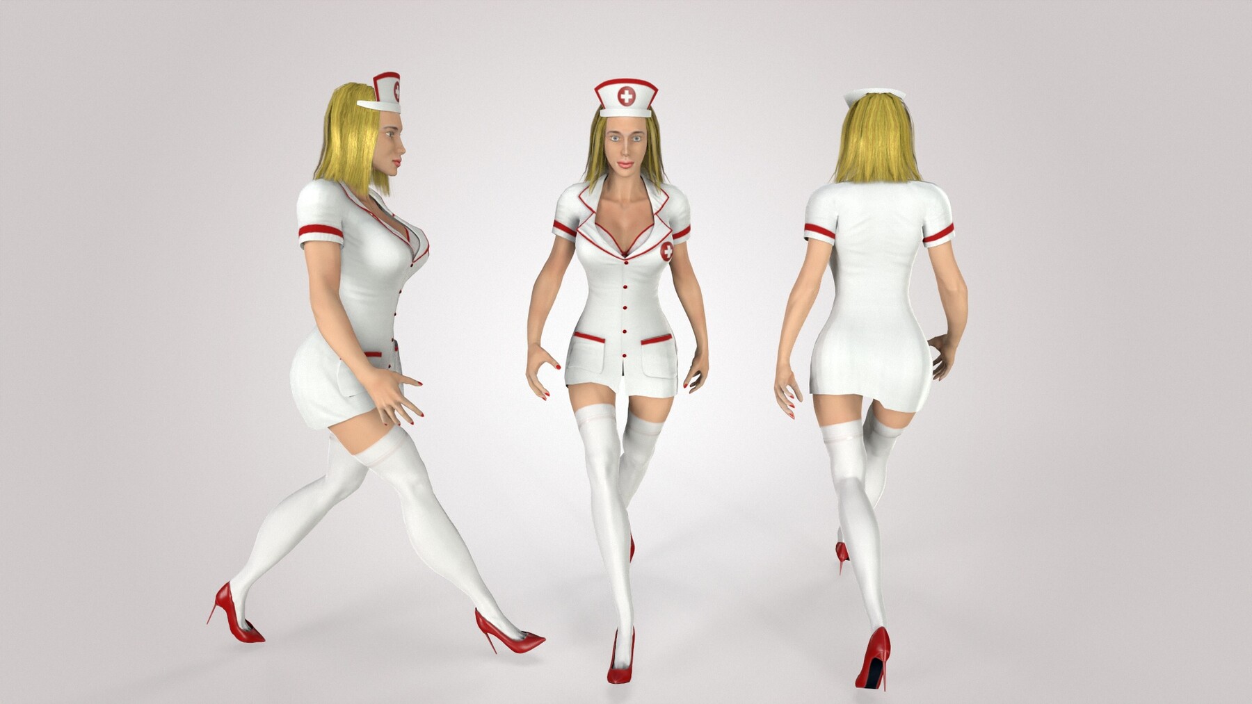 ArtStation - 3D Game Ready Character - Nurse | Resources
