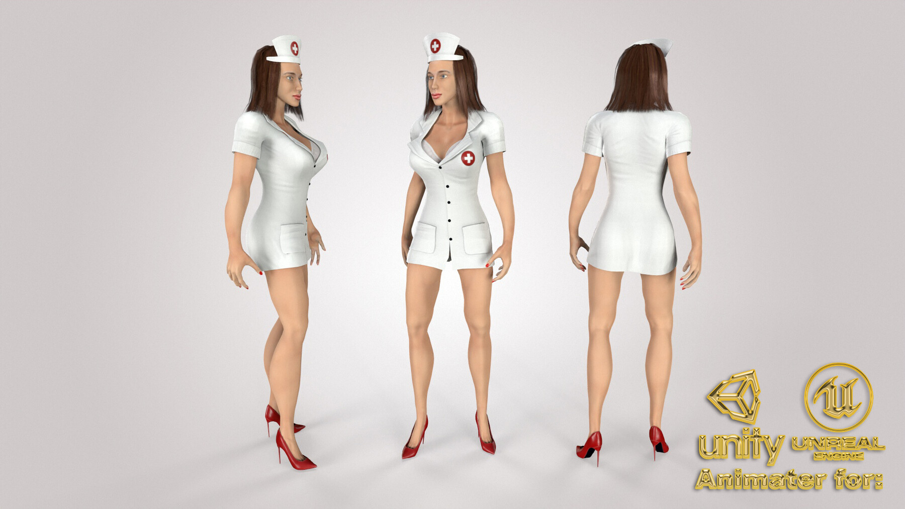 ArtStation - 3D Game Ready Character - Nurse | Resources