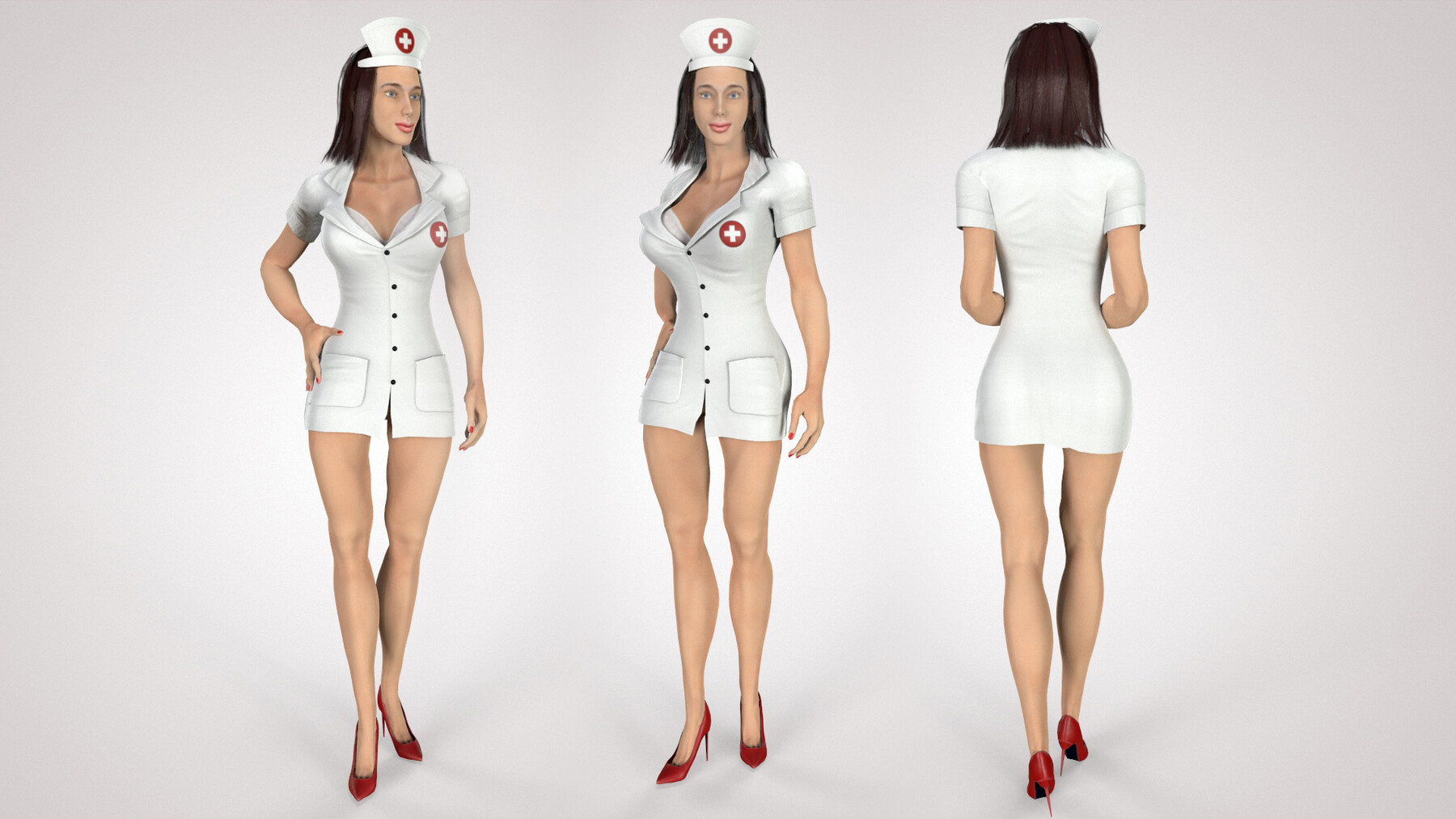 ArtStation - 3D Game Ready Character - Nurse | Resources