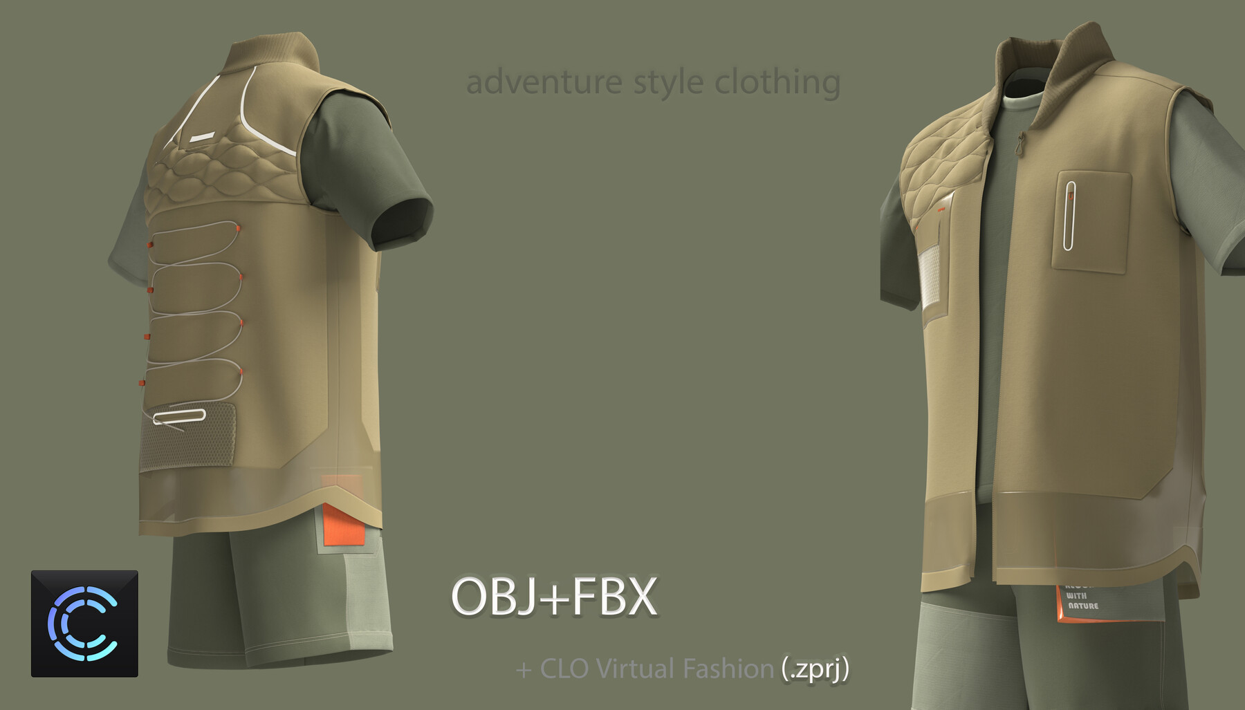 ArtStation - 3d adventure garment {Marvelous Designer / CLO 3D} | Game ...