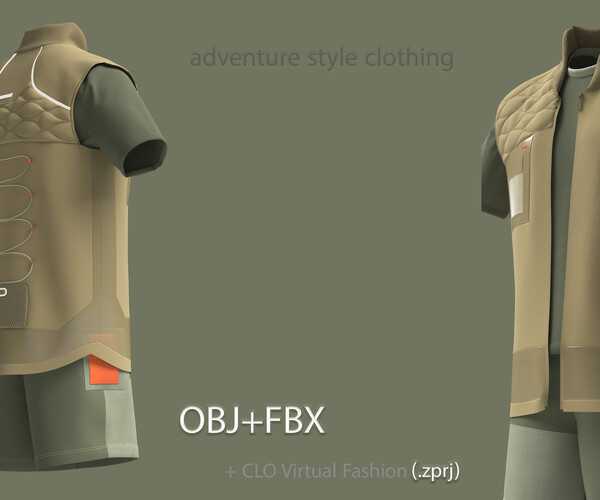 ArtStation - 3d adventure garment {Marvelous Designer / CLO 3D} | Game ...