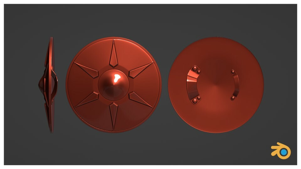 ArtStation - Gladiator shield - Base Mesh | Game Assets