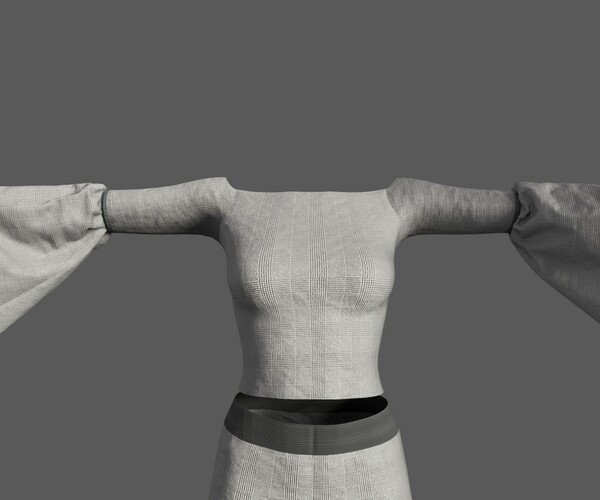 ArtStation - women deress 02 Marvelous designer + Textures | Resources