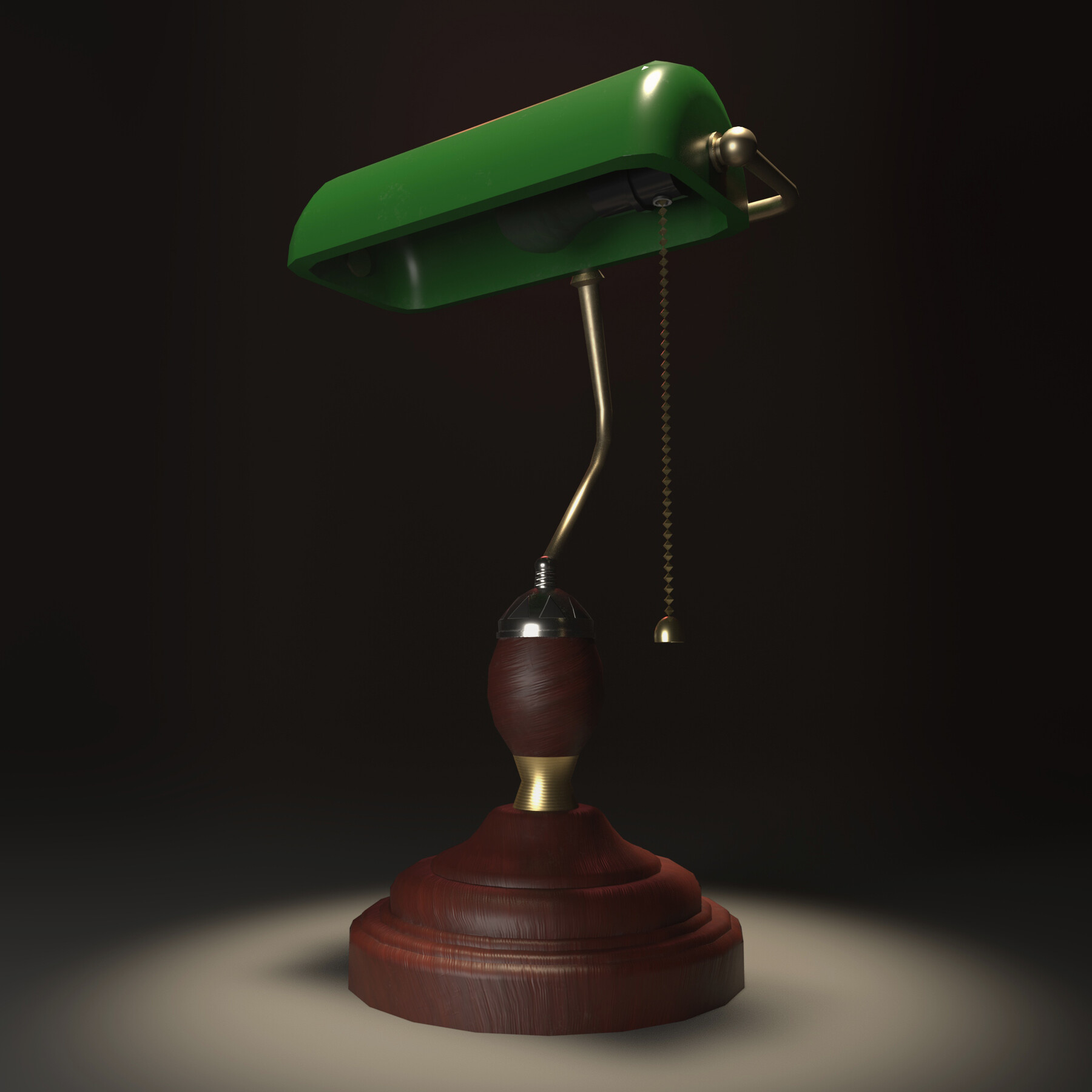 ArtStation - Banker Lamp Low Poly | Game Assets