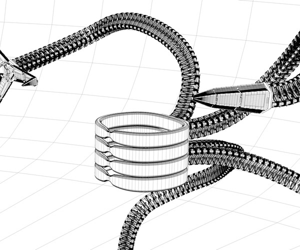 ArtStation - 3D Doctor Octopus Mechanical Robotic Arms from Marvel's ...